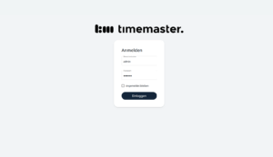 Installation Timemaster Software