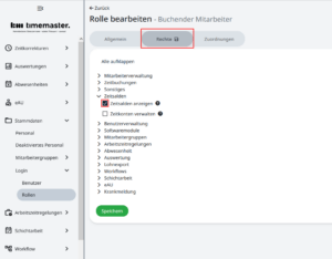 Mitarbeiter-Login einrichten