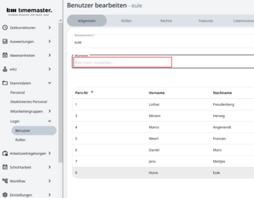 Mitarbeiter-Login einrichten